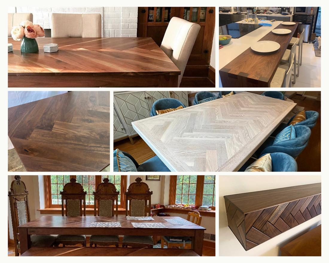 Over Ottoman Cocktail Table or Ottoman Tray in Walnut, Oversized Wood ...
